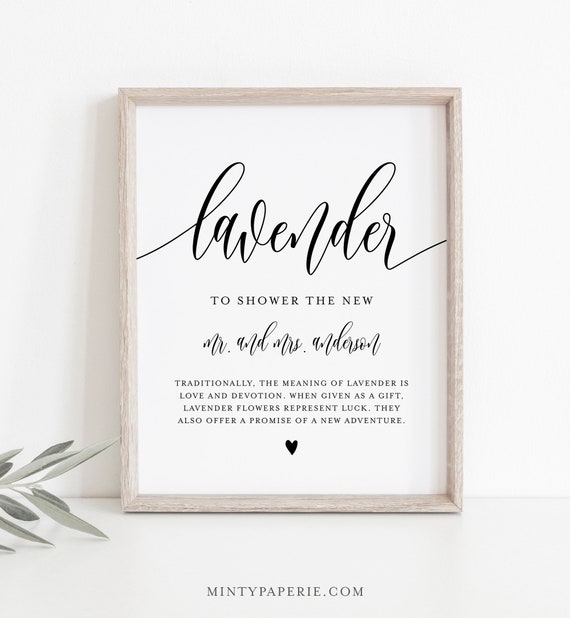 Lavender Toss Sign INSTANT DOWNLOAD Editable Template | Etsy