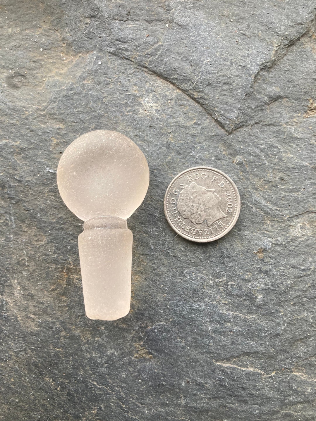 Sea Glass Stopper Perfume Stopper Scottish Beach Find Seaglass Genuine ...
