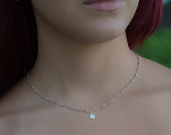 Tear Drop Necklace | Etsy
