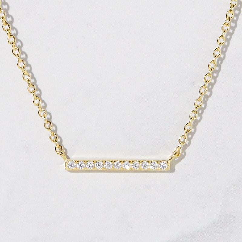 Gold Bar Necklace - Etsy