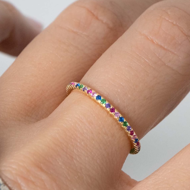 Multicolor Ring - Etsy