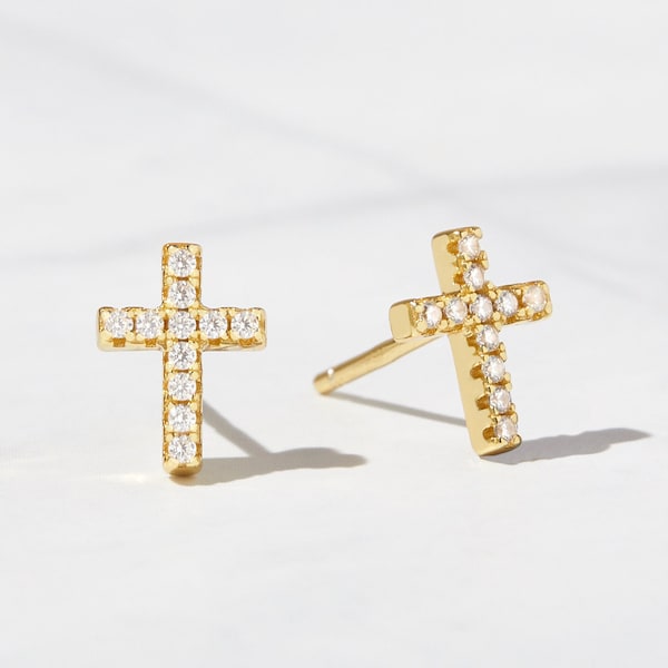 Cross Earrings - Etsy