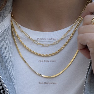 Layering Necklaces, Layered Necklace, Chain Necklace, Paperclip ...