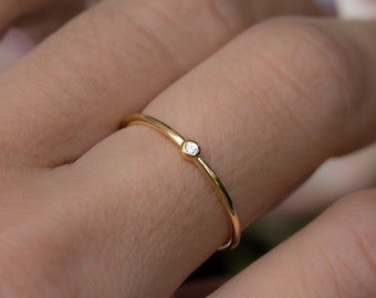 Stacking Ring, Dainty Stacking Ring, Stackable Ring, Delicate Stacking Ring, Thin Ring, Thin ...