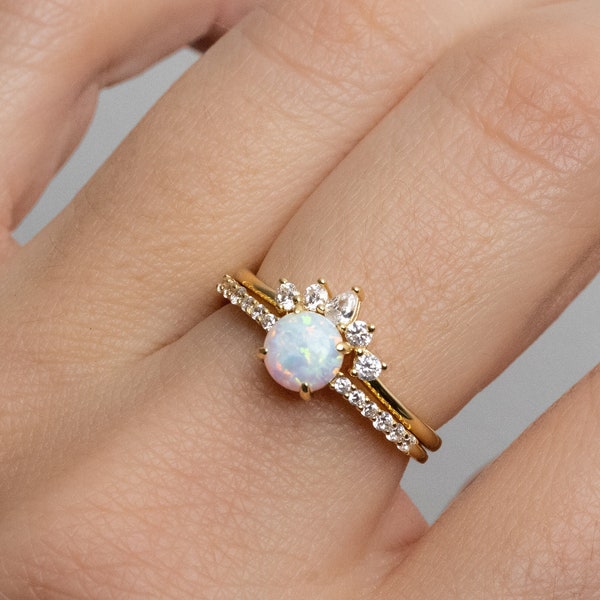 Opal Stacking Ring - Etsy