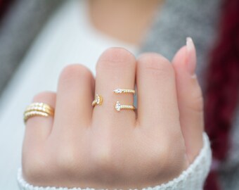 Simple diamond ring | Etsy