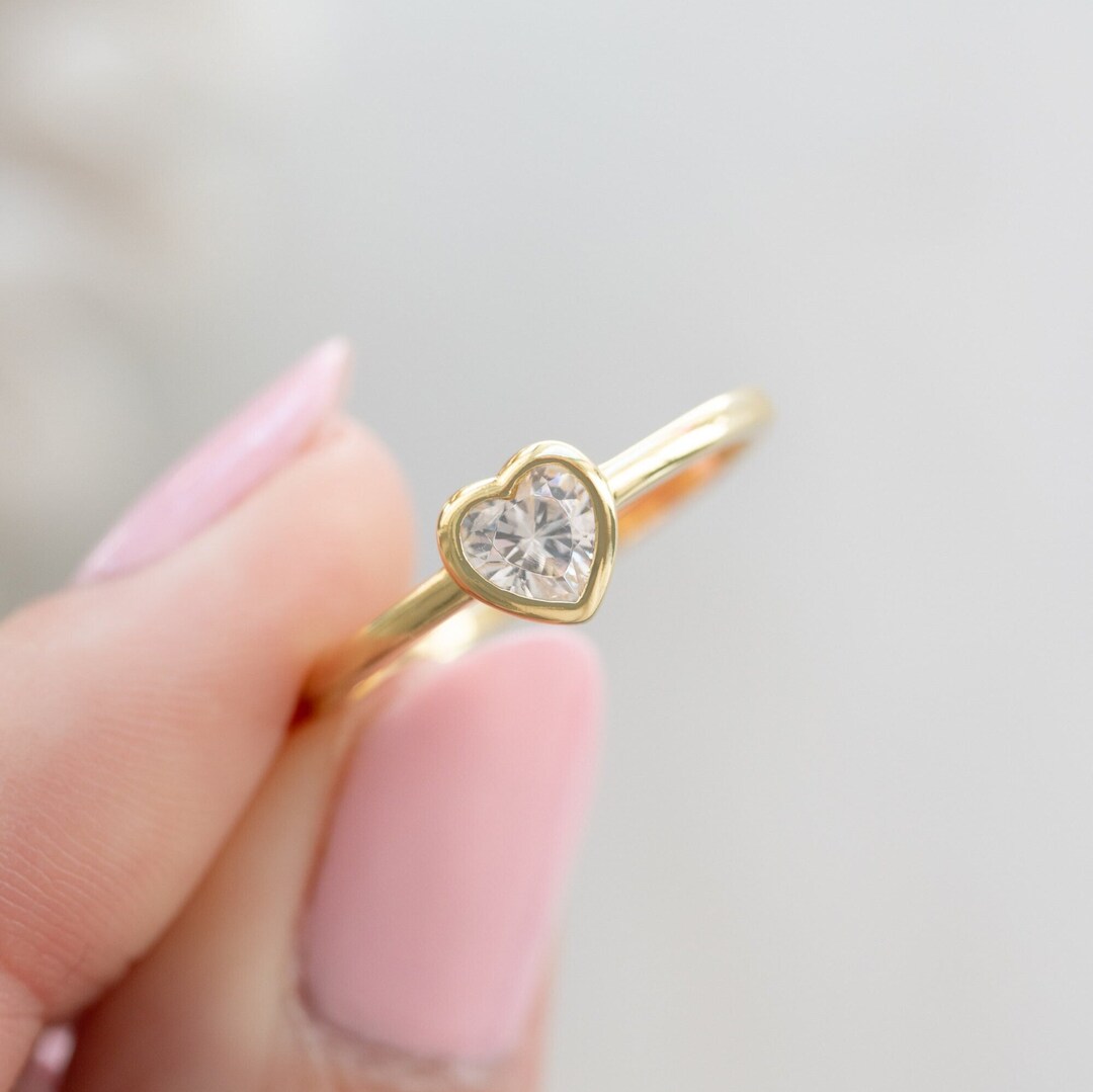 Heart Ring, Anniversary Ring, Promise Ring, Purity Ring, Diamond Ring ...