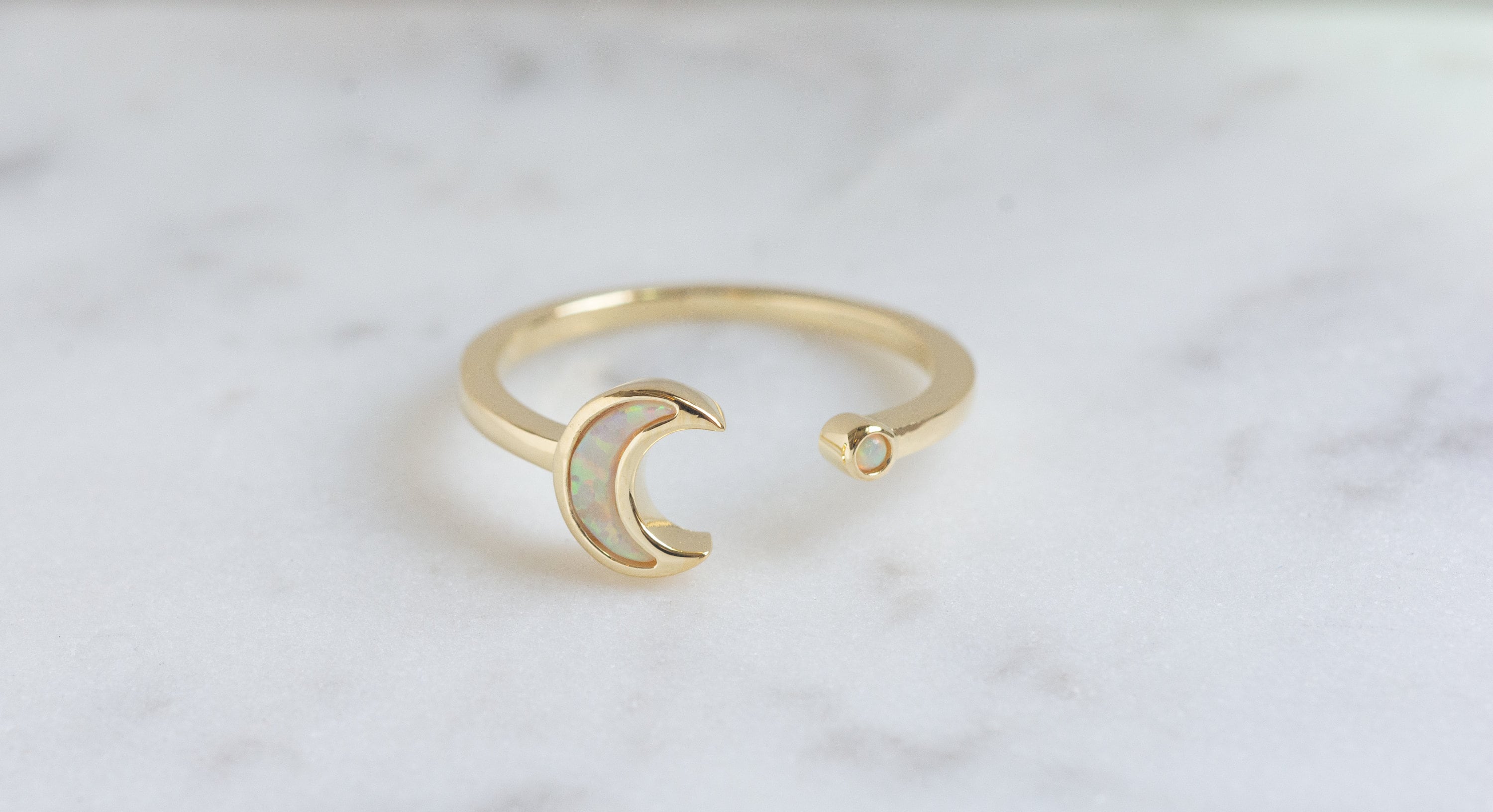 Moon Opal Ring White Opal Ring Gold Opal Ring Sterling Silver | Etsy