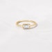 Baguette Ring, Rectangle Ring, Bezel Set Ring, Bezel Set Engagement ...