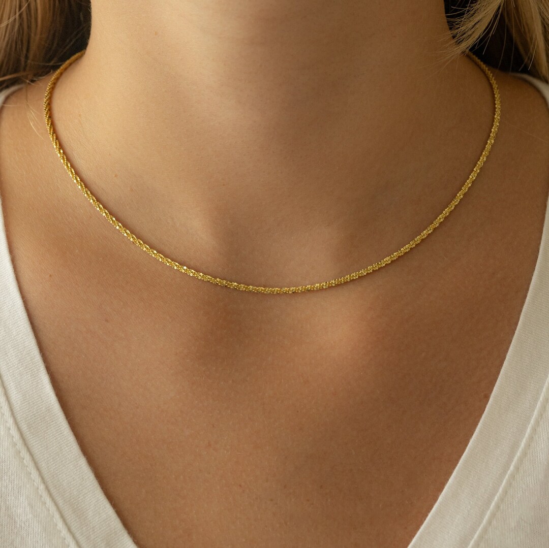 Chain Necklace, Dainty Necklace, Minimalist Necklace, Gold Chain ...