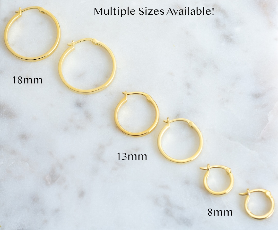 Gold Hoop Earrings, Small Gold Hoop Earring, Dainty Hoop Earrings, Hoop ...