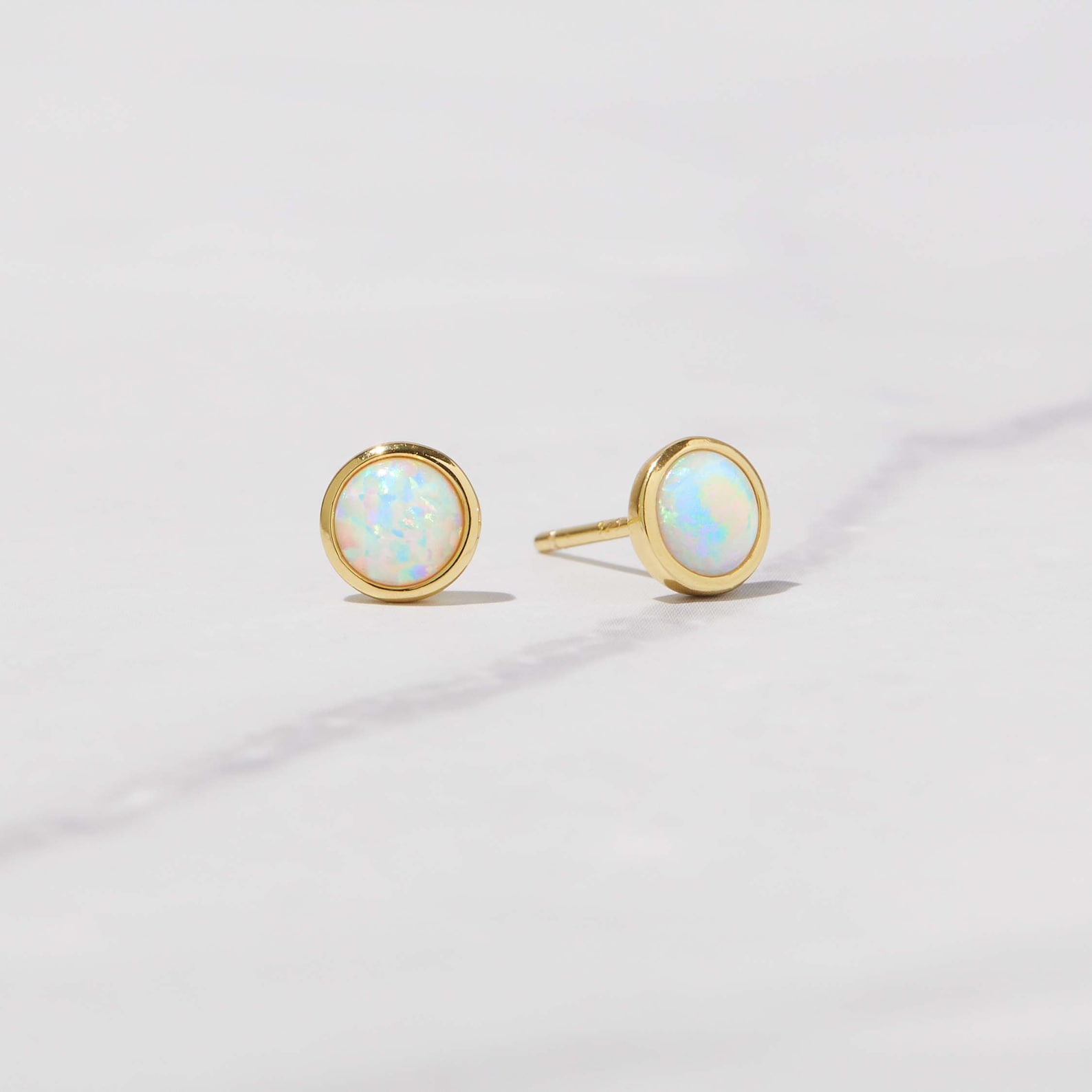 Opal Stud Earrings, Opal Earrings, Stud Earrings, Opal Studs, Opal ...