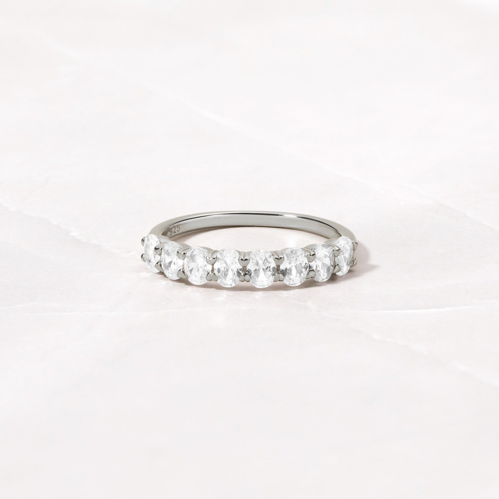 Oval Diamond Ring, Stacking Ring, Diamond Band, Wedding Band ...