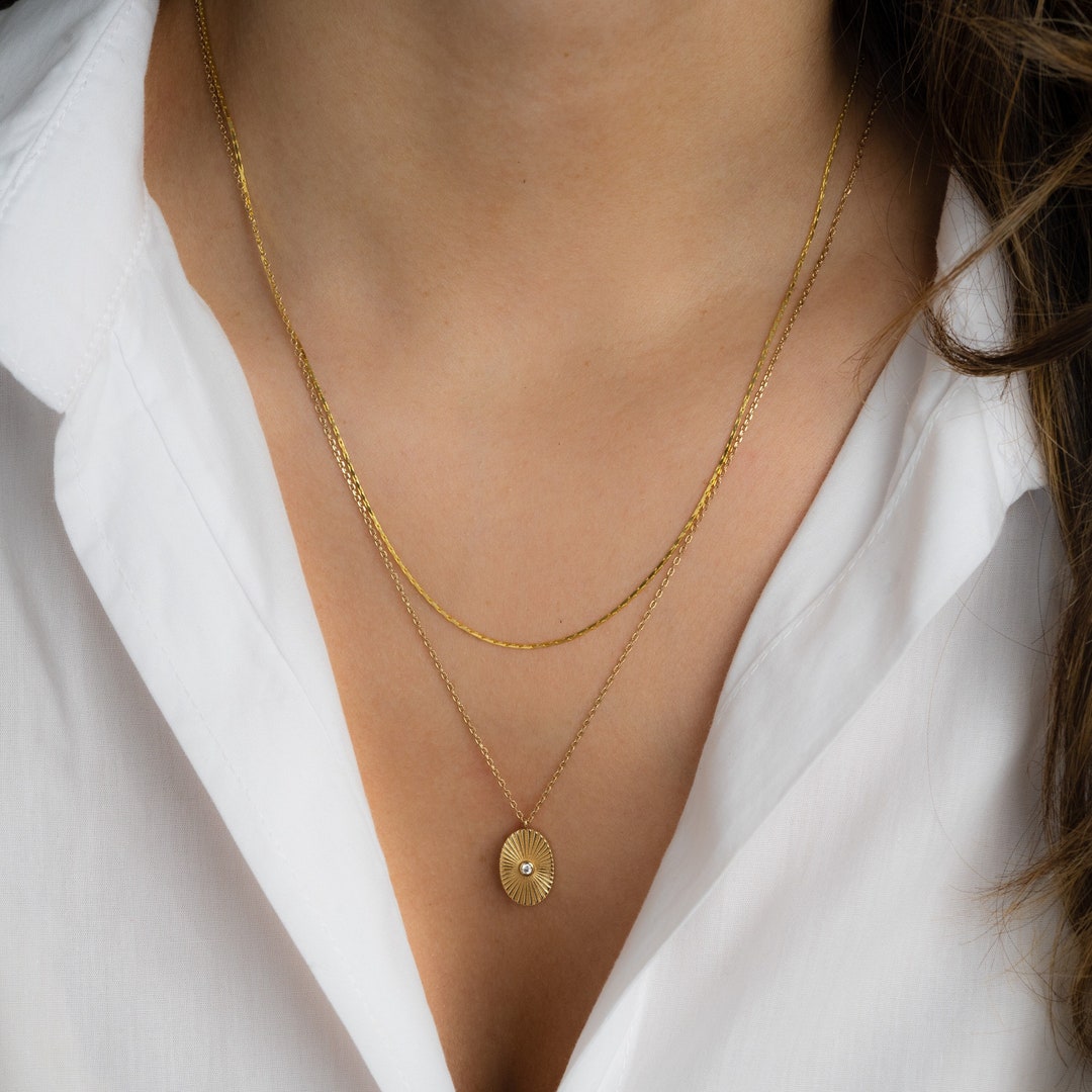 Minimalist Chain Necklace, Gold Chain Necklace, Silver Chain Necklace ...