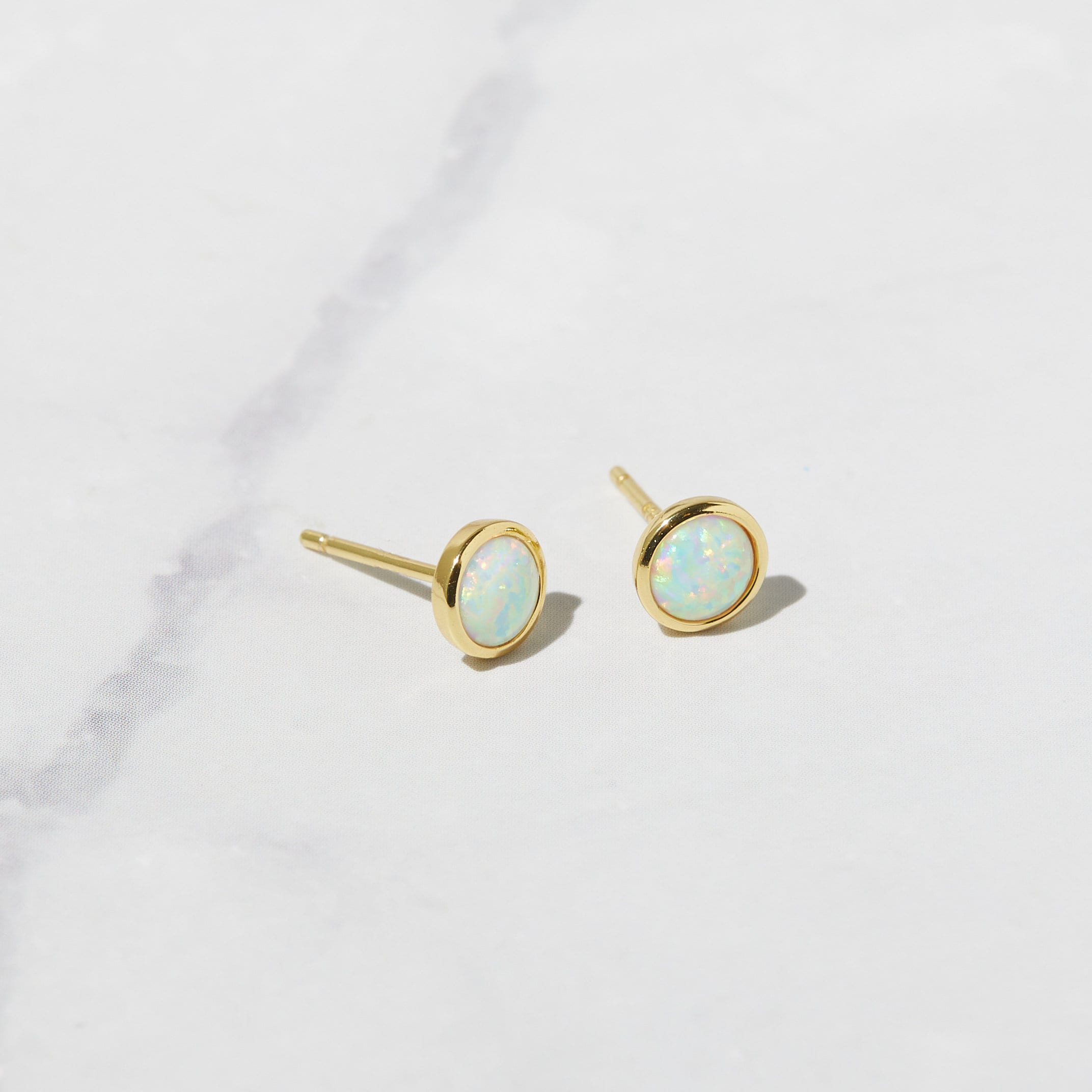 Opal Stud Earrings, Opal Earrings, Stud Earrings, Opal Studs, Opal ...