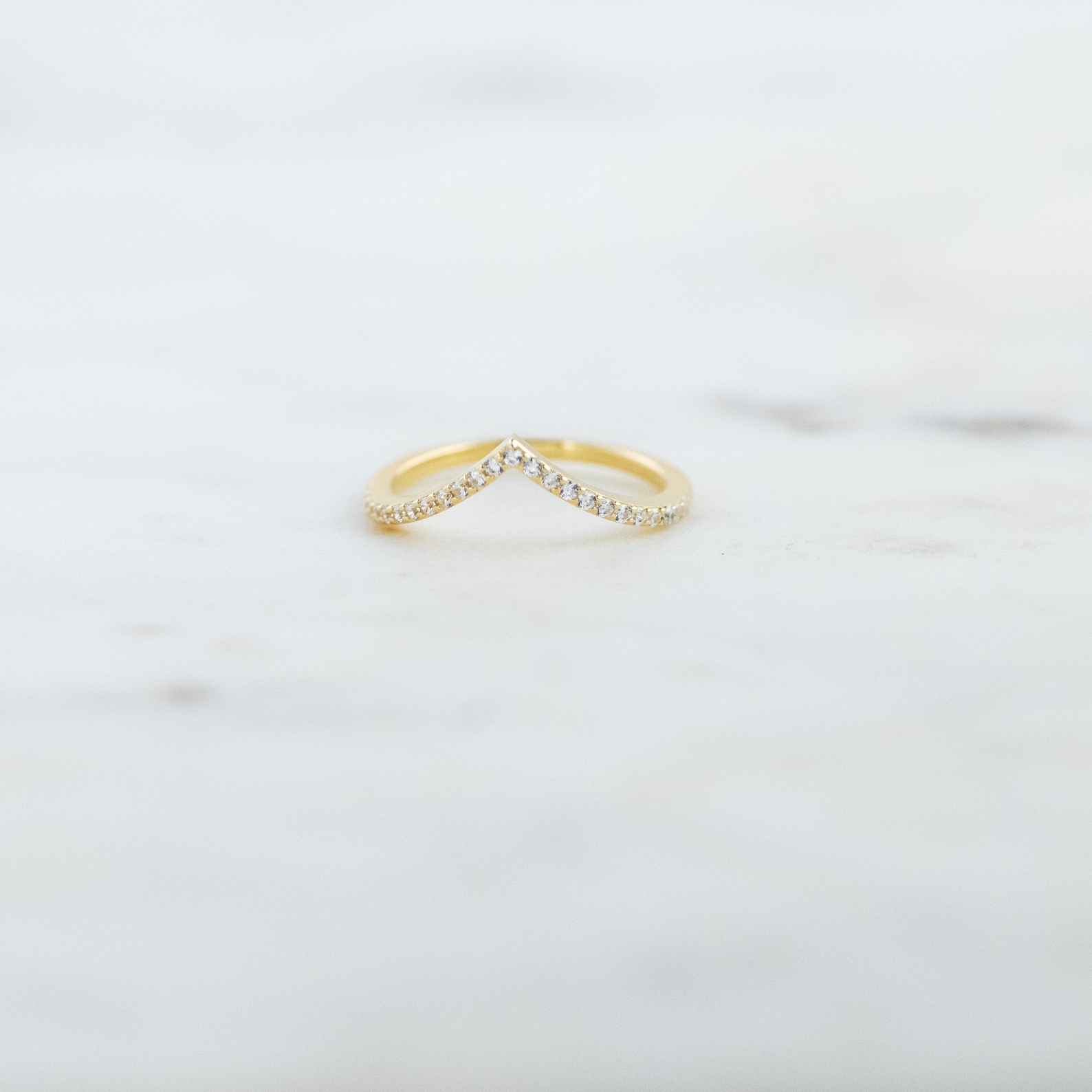 V Ring Set, Stacking Ring, Chevron Ring, Minimalist Ring, Wedding Band ...