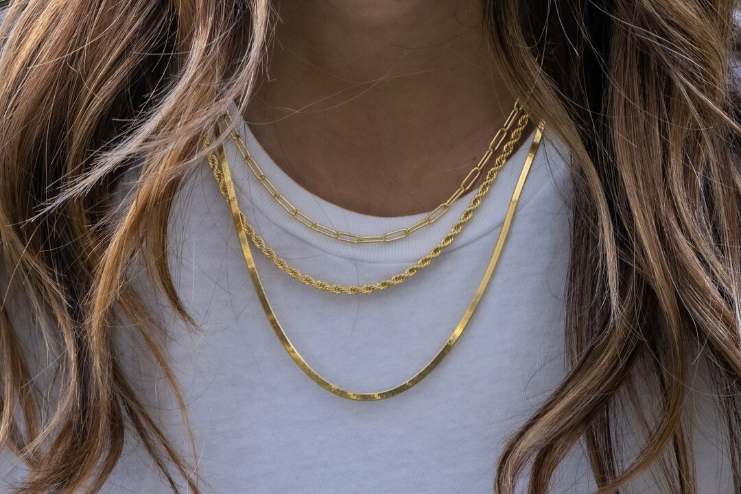 Rope Chain, Gold Rope Chain, Rope Necklace, Chain Necklace, Layering ...
