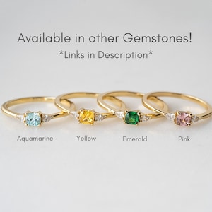 Pink Diamond Ring, Morganite Ring, Stacking Ring, October Birthstone ...