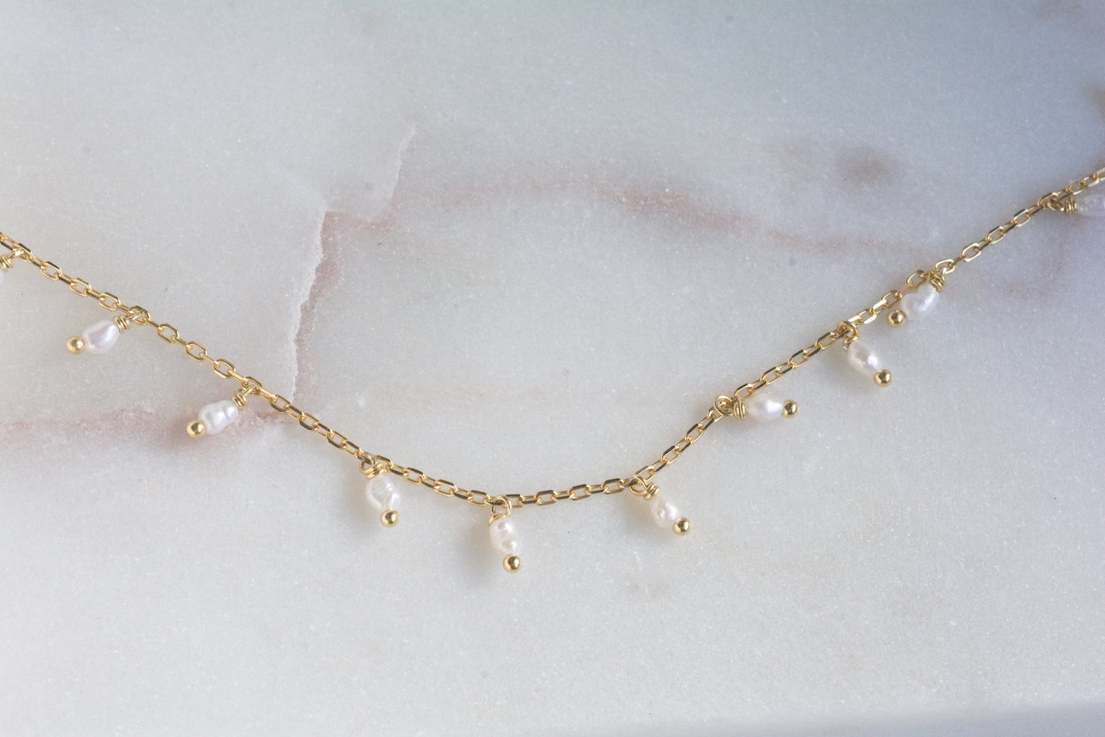 Gold Pearl Anklet Freshwater Pearl Ankle Bracelet Dainty - Etsy