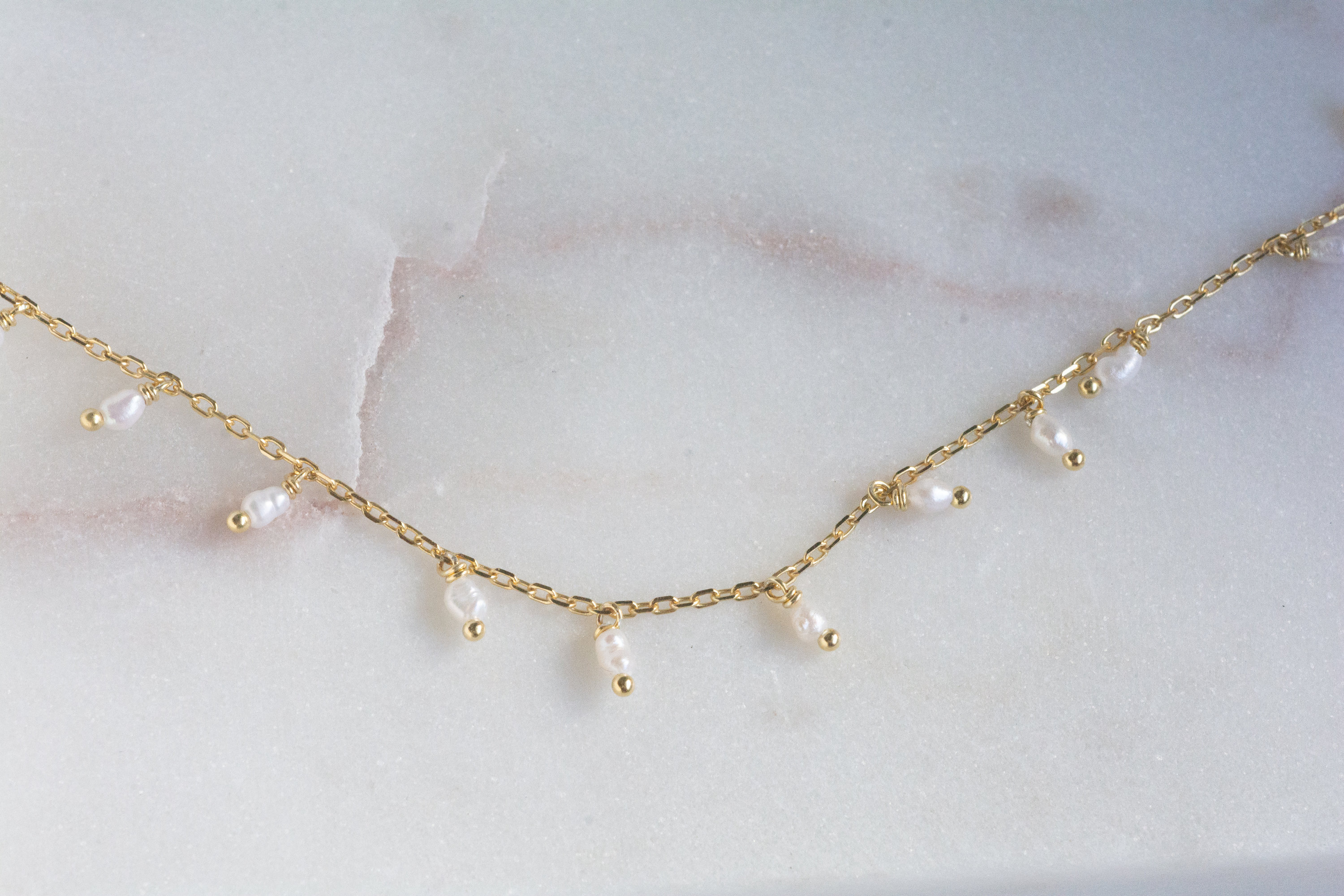 Gold Pearl Anklet Freshwater Pearl Ankle Bracelet Dainty | Etsy