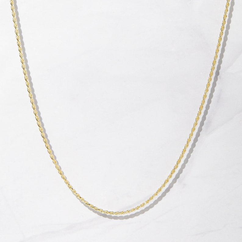 Skinny Rope Chain Dainty Rope Chain Gold Rope Chain - Etsy