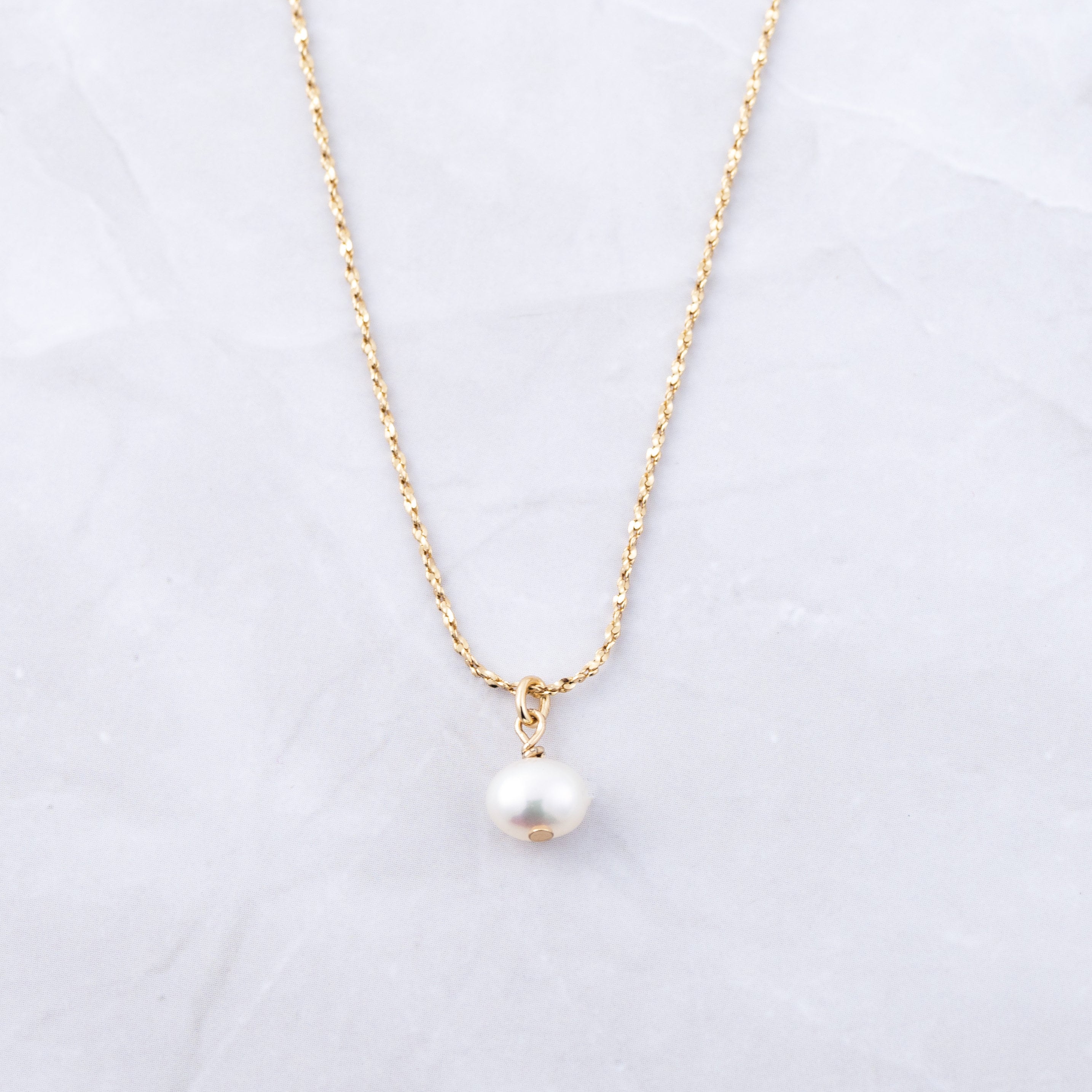 Pearl Necklace Freshwater Pearl Pendant Bridal Necklace Etsy