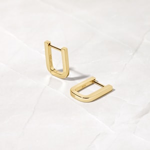 Square Hoops, Gold Hoop Earrings, Gold Hoops, Silver Hoops, Hoops ...