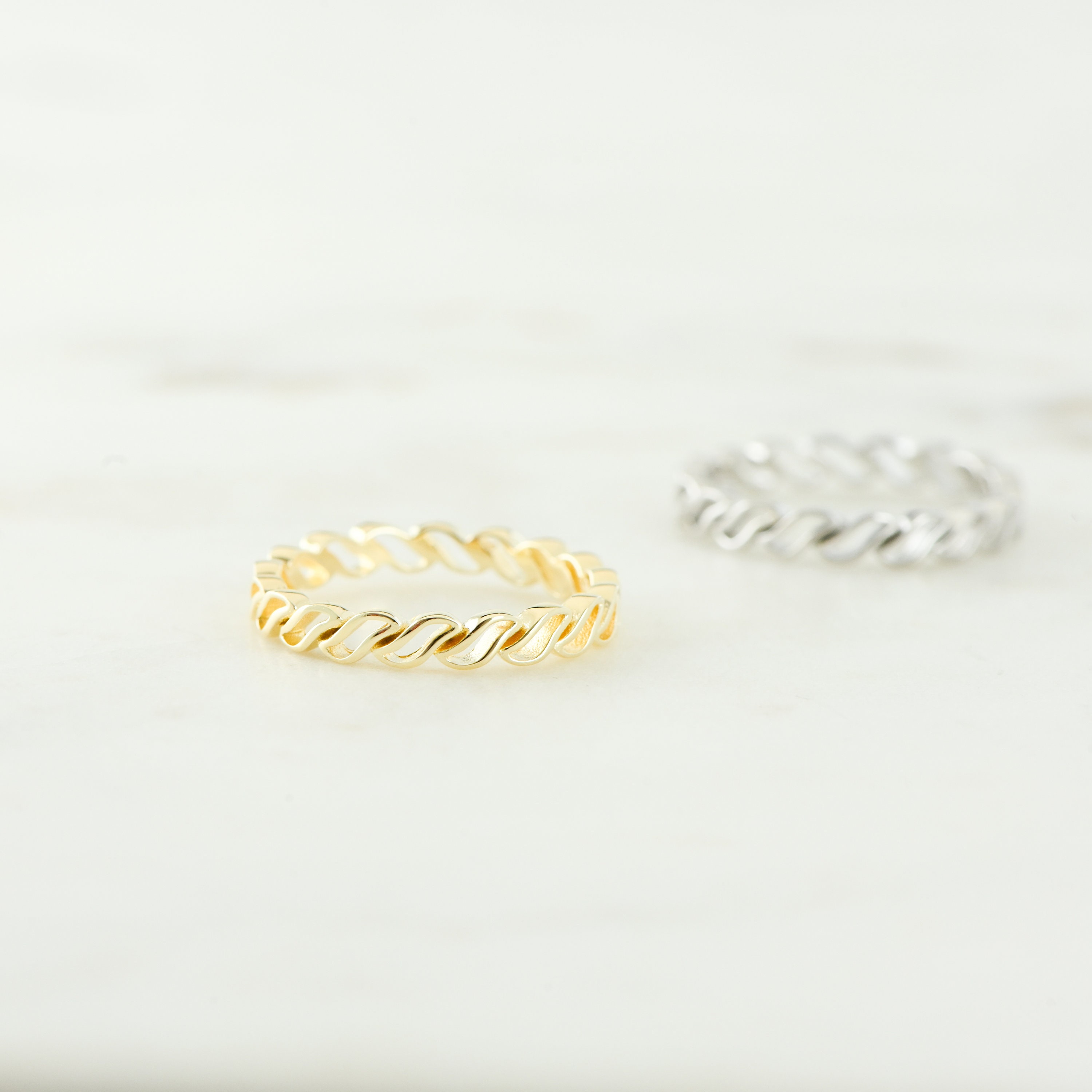 Dainty Stacking Ring Gold Minimalist Ring Simple Diamond | Etsy