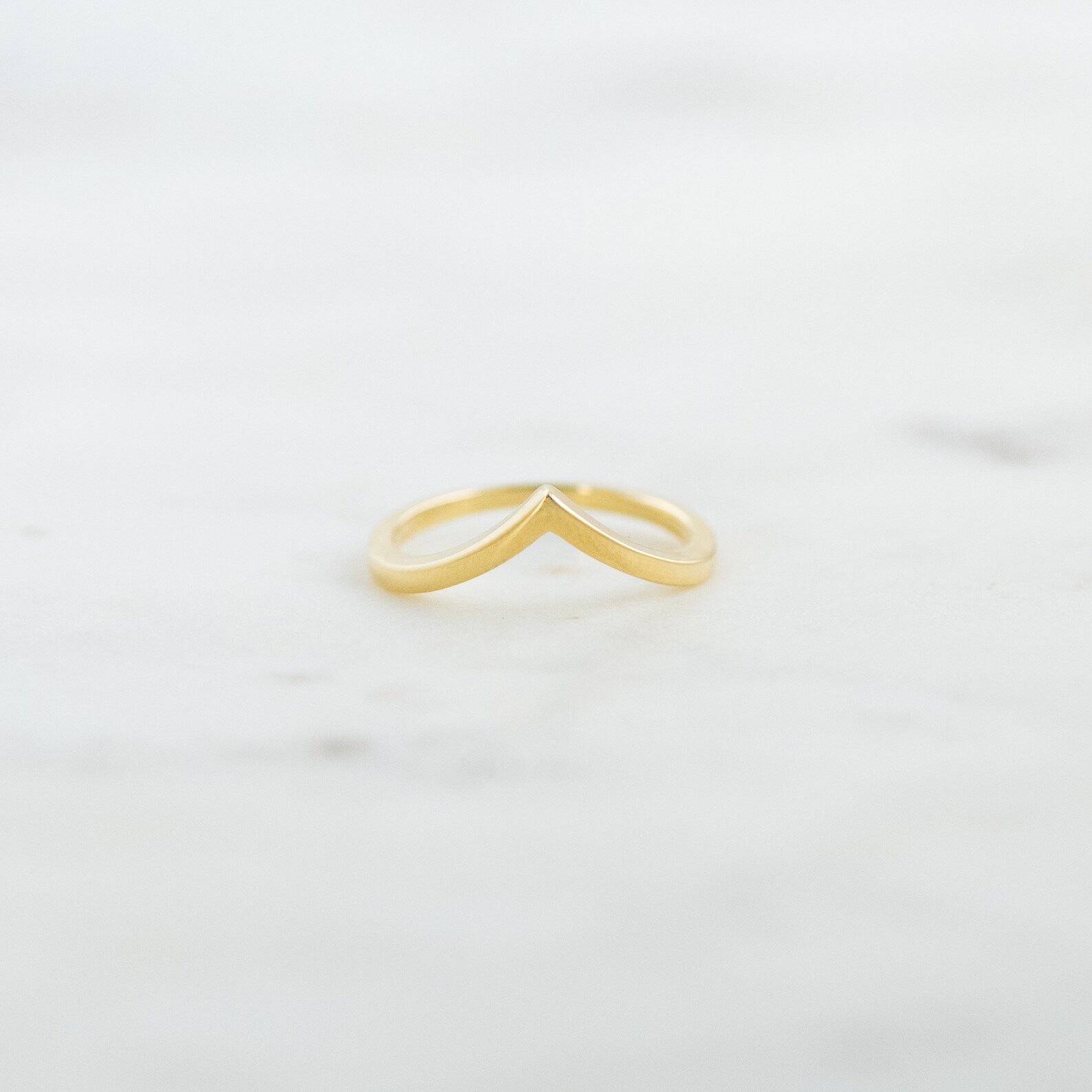 V Ring Set, Stacking Ring, Chevron Ring, Minimalist Ring, Wedding Band ...