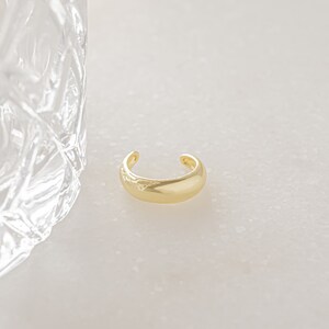 Thick Plain Ear Cuff, Chunky Ear Cuff, Gold Ear Cuff, No Piercing ...