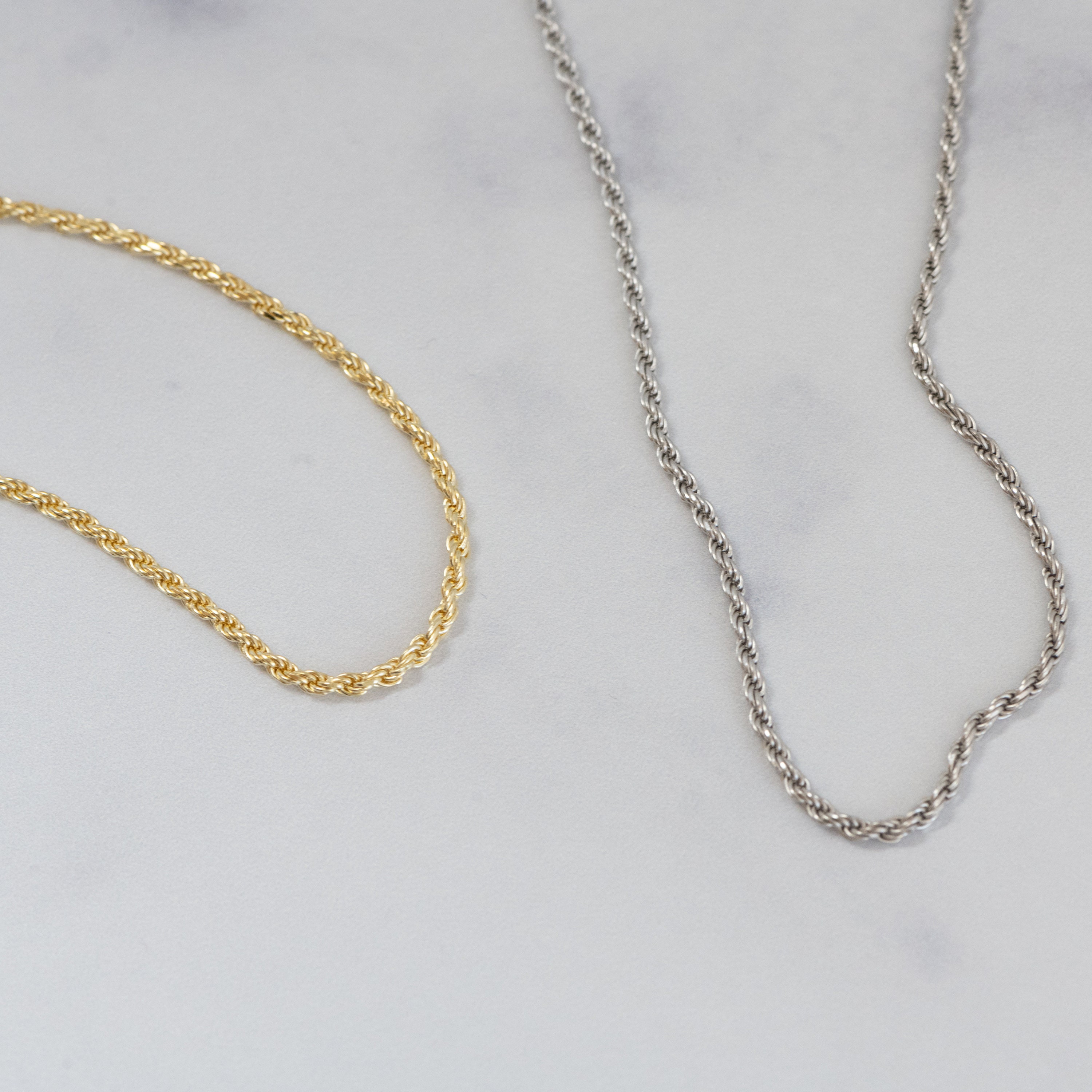 Skinny Rope Chain Dainty Rope Chain Gold Rope Chain - Etsy
