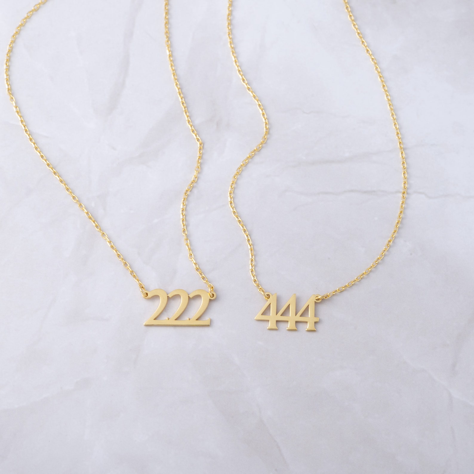 Angel Number Necklace 111 222 333 Custom Necklace - Etsy