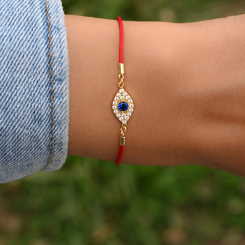 Evil Eye Red String Bracelet Red String Protection Bracelet - Etsy