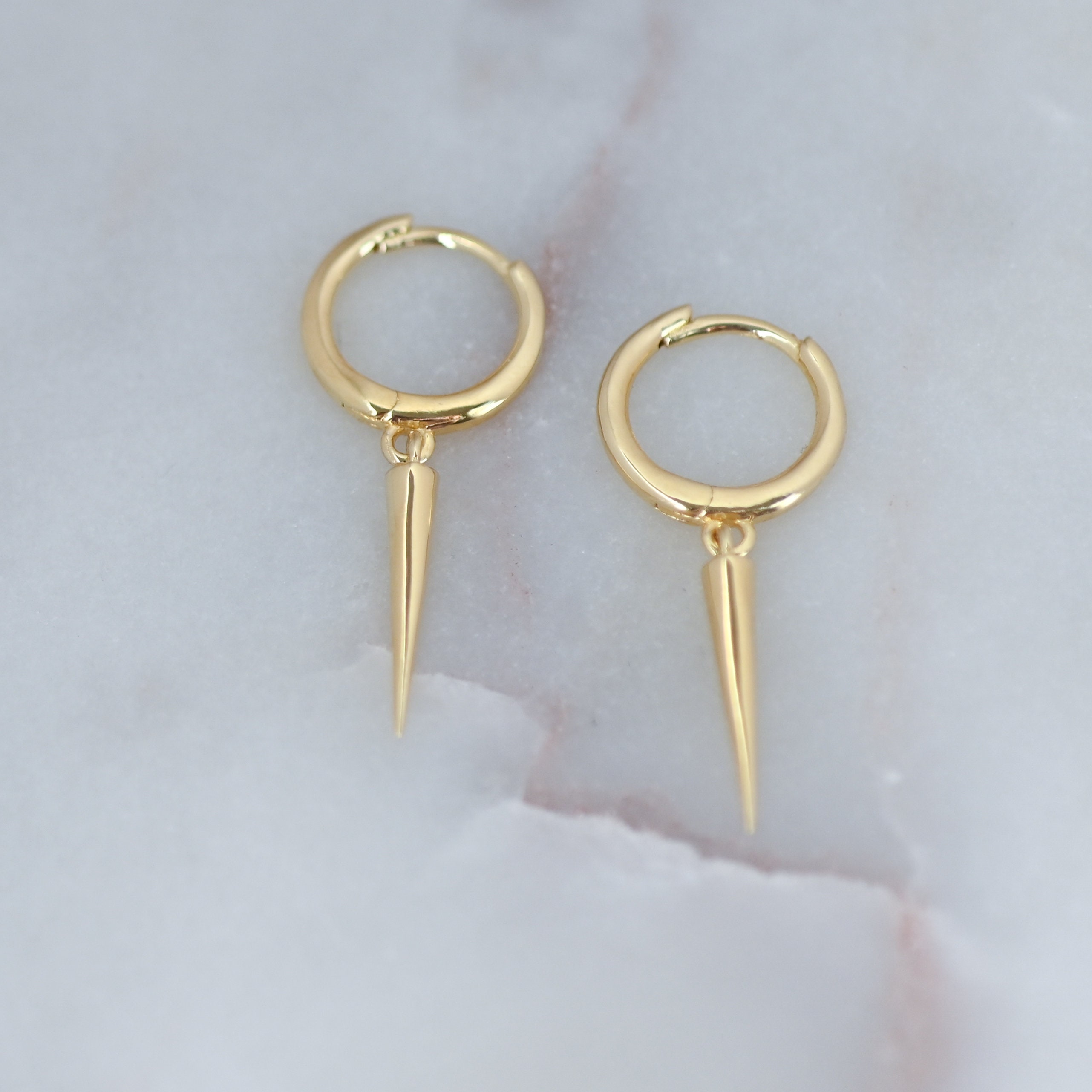 Spike Earrings Spike Hoop Earrings Hoop Dangle Earrings - Etsy Australia