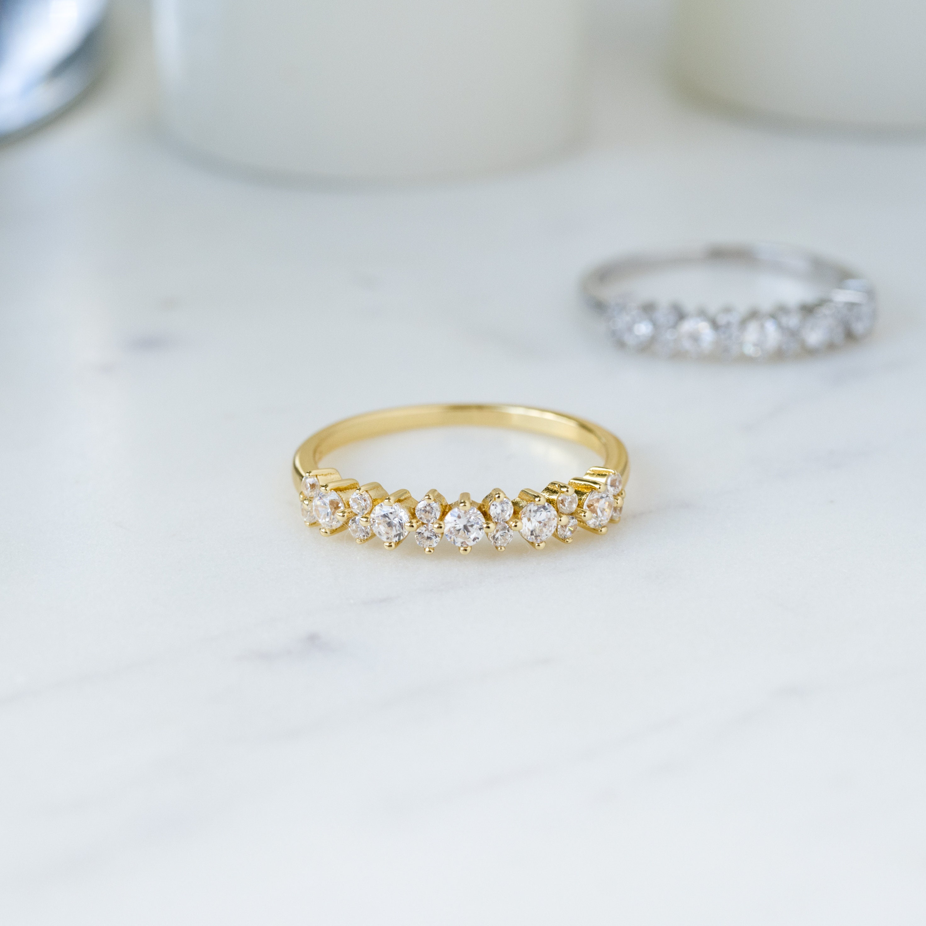 Diamond Stacking Ring, Dainty Ring, Gemstone Ring, Stacking Ring ...