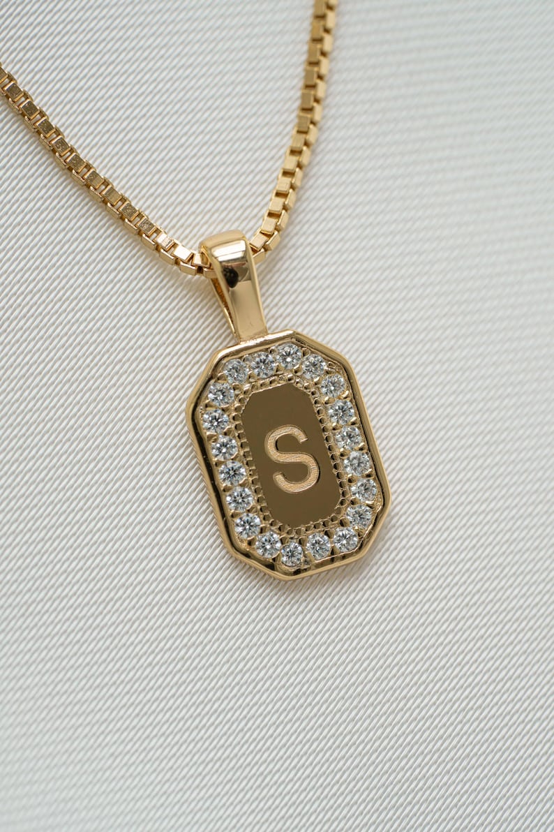 Custom Initial Necklace by Sami Jewels, Diamond Necklace, Pendant ...