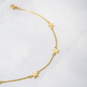 Star Anklet by Sami Jewels, Dainty Star Ankle Bracelet, Minimalist ...