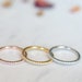 Dainty Stacking Ring, Gold Minimalist Ring, CZ Ring, Simple Diamond ...