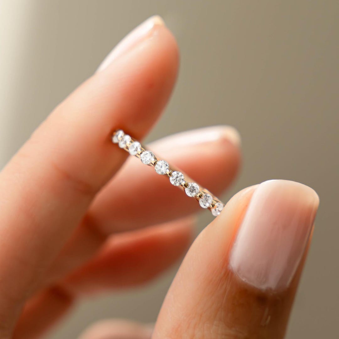 Diamond Ring, Dainty Ring, Sterling Silver Ring, Promise Ring, Gift for ...