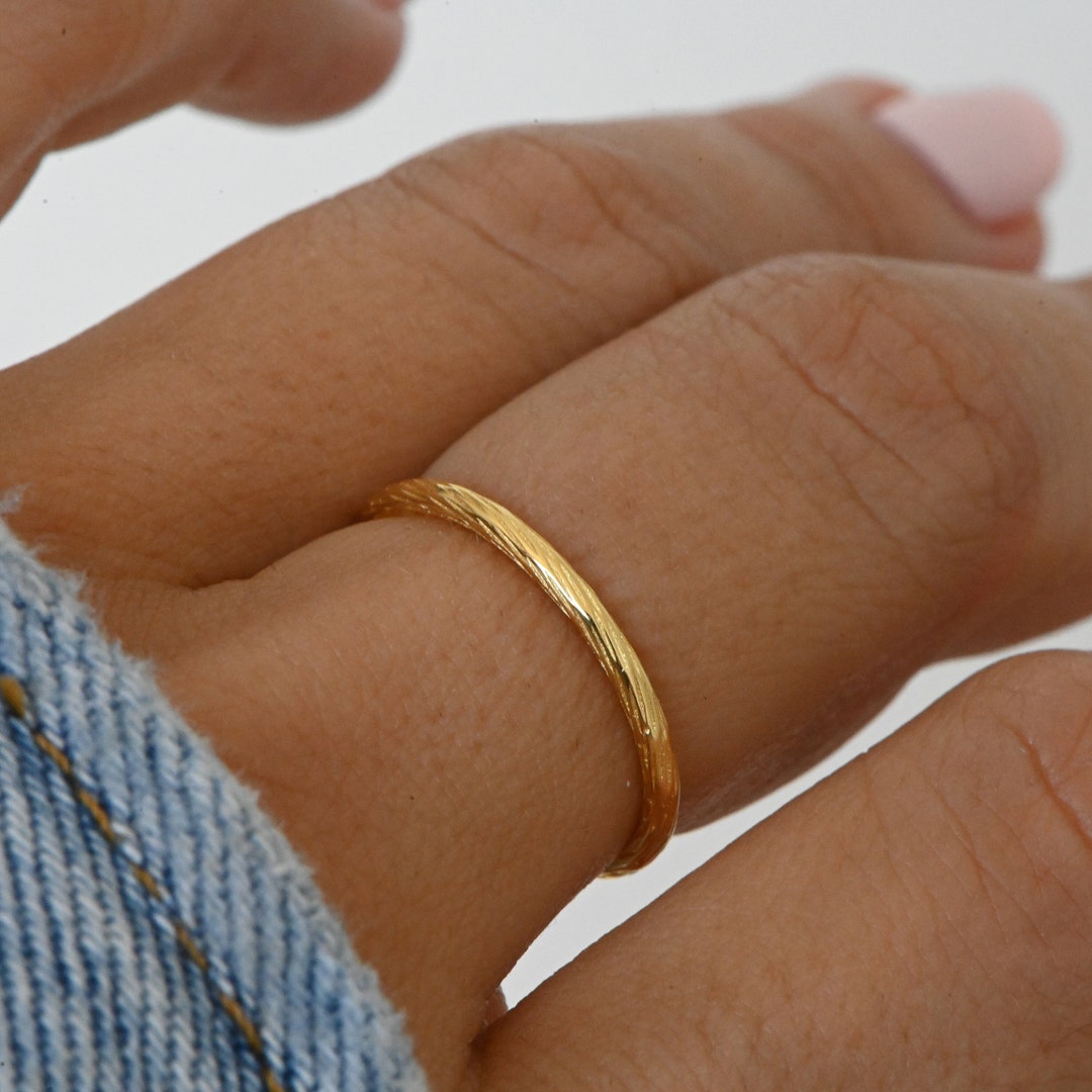 Dainty Ring, Stacking Rings, Gold Minimalist Ring, Stackable Rings ...