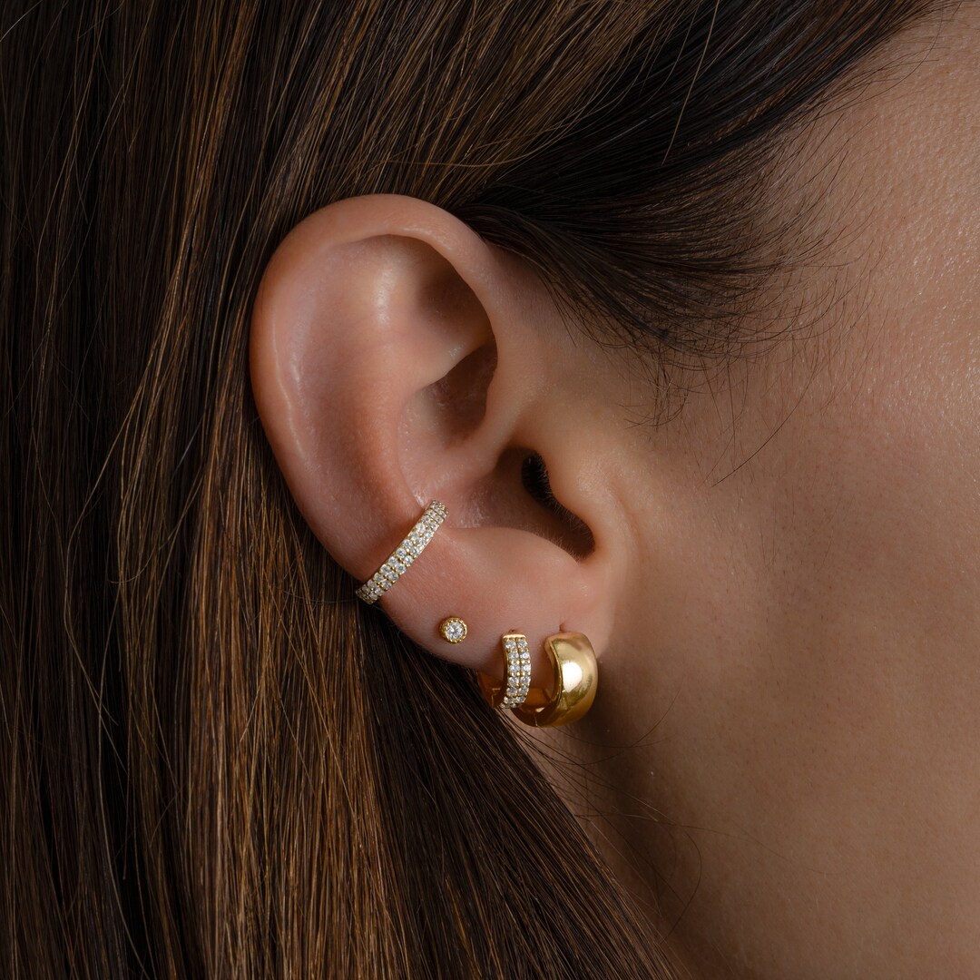 Minimalist Ear Cuff, Dainty Ear Cuff, Minimalist Ear Cuff, No Piercing Ear Cuff, Tiny Ear Cuffs ...