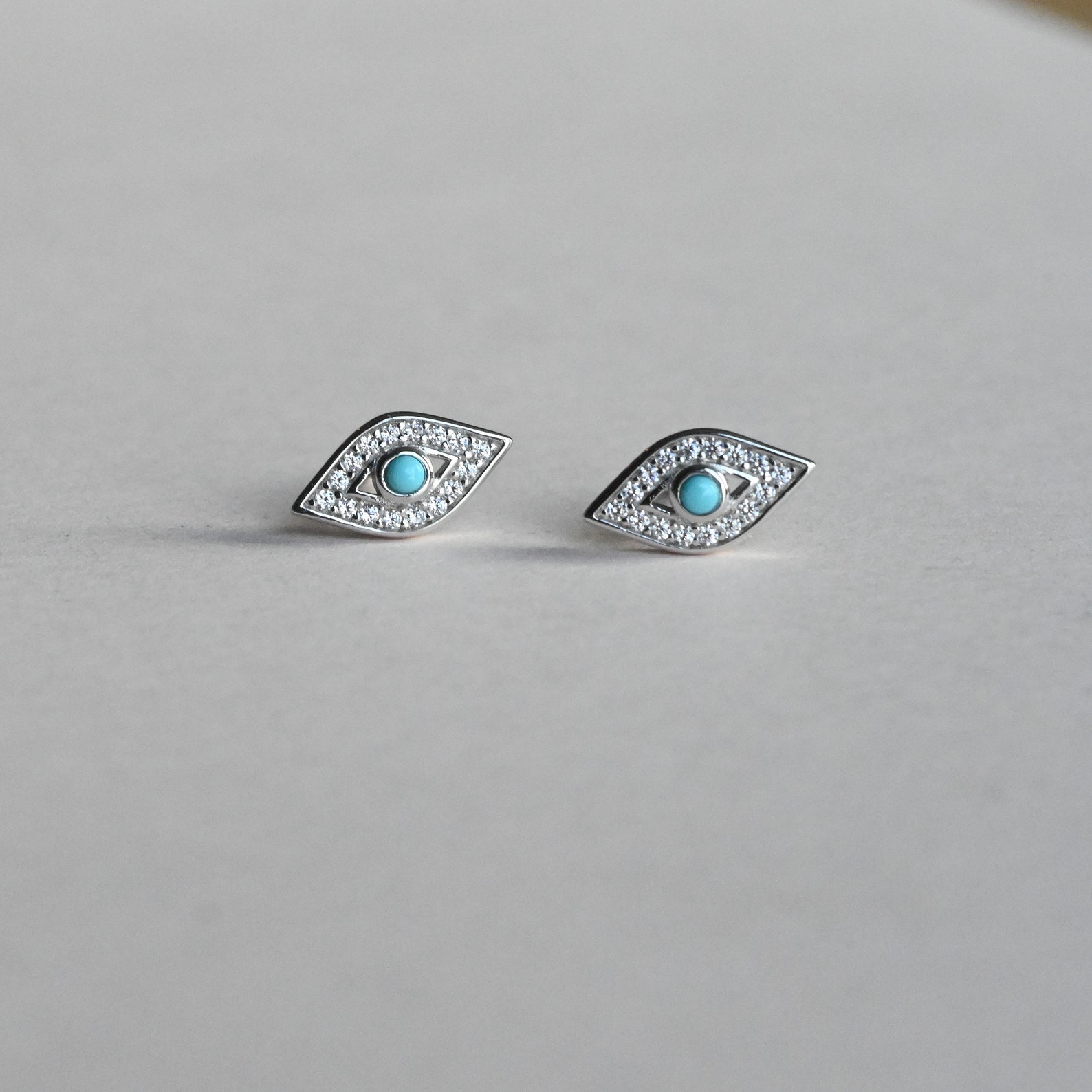 Evil Eye Earrings Evil Eye Stud Earrings Evil Eye Jewelry - Etsy