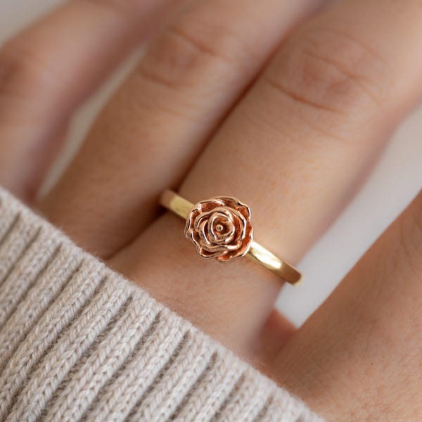 Rose Ring - Etsy