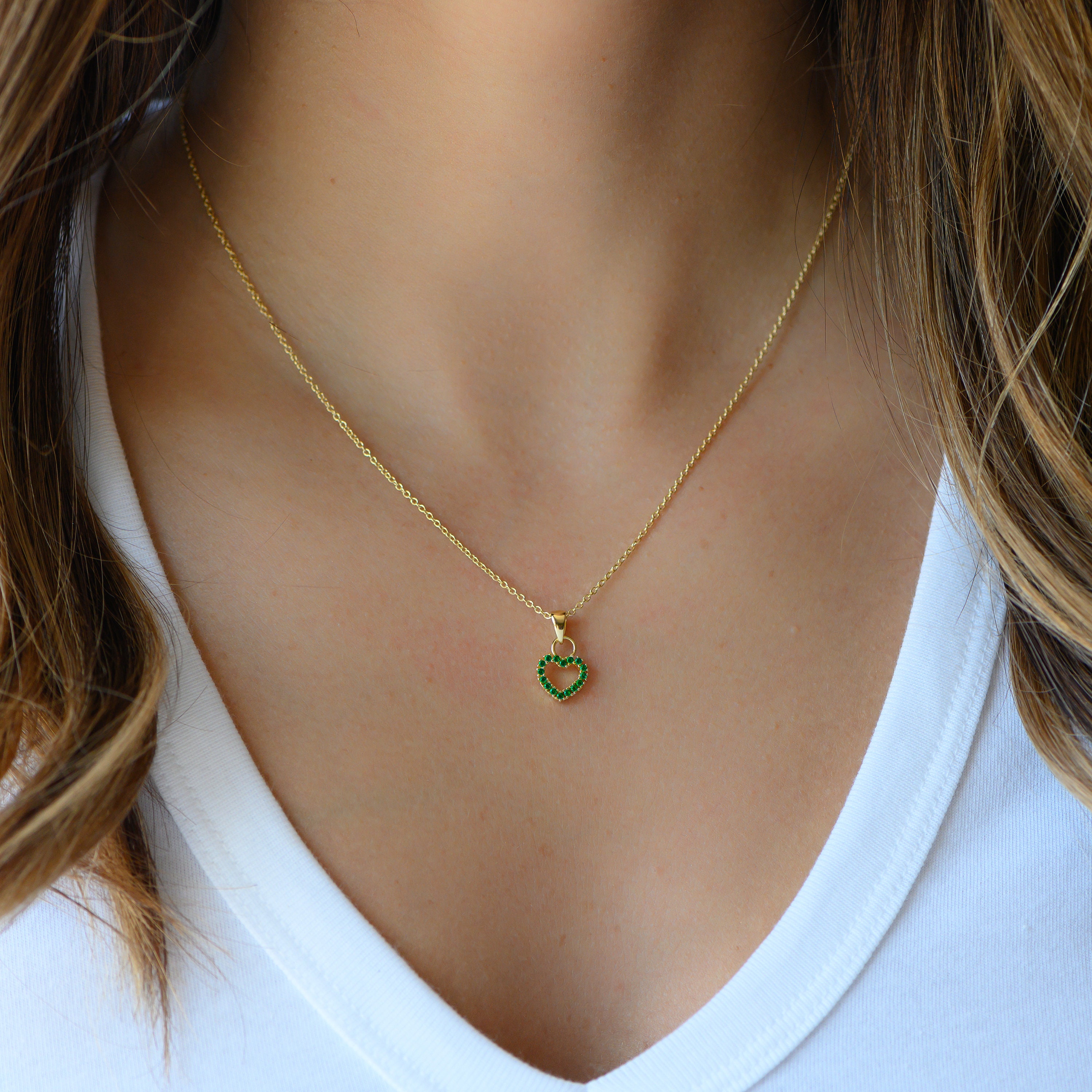 Heart Necklace Heart Pendant Love Necklace Heart Jewelry - Etsy