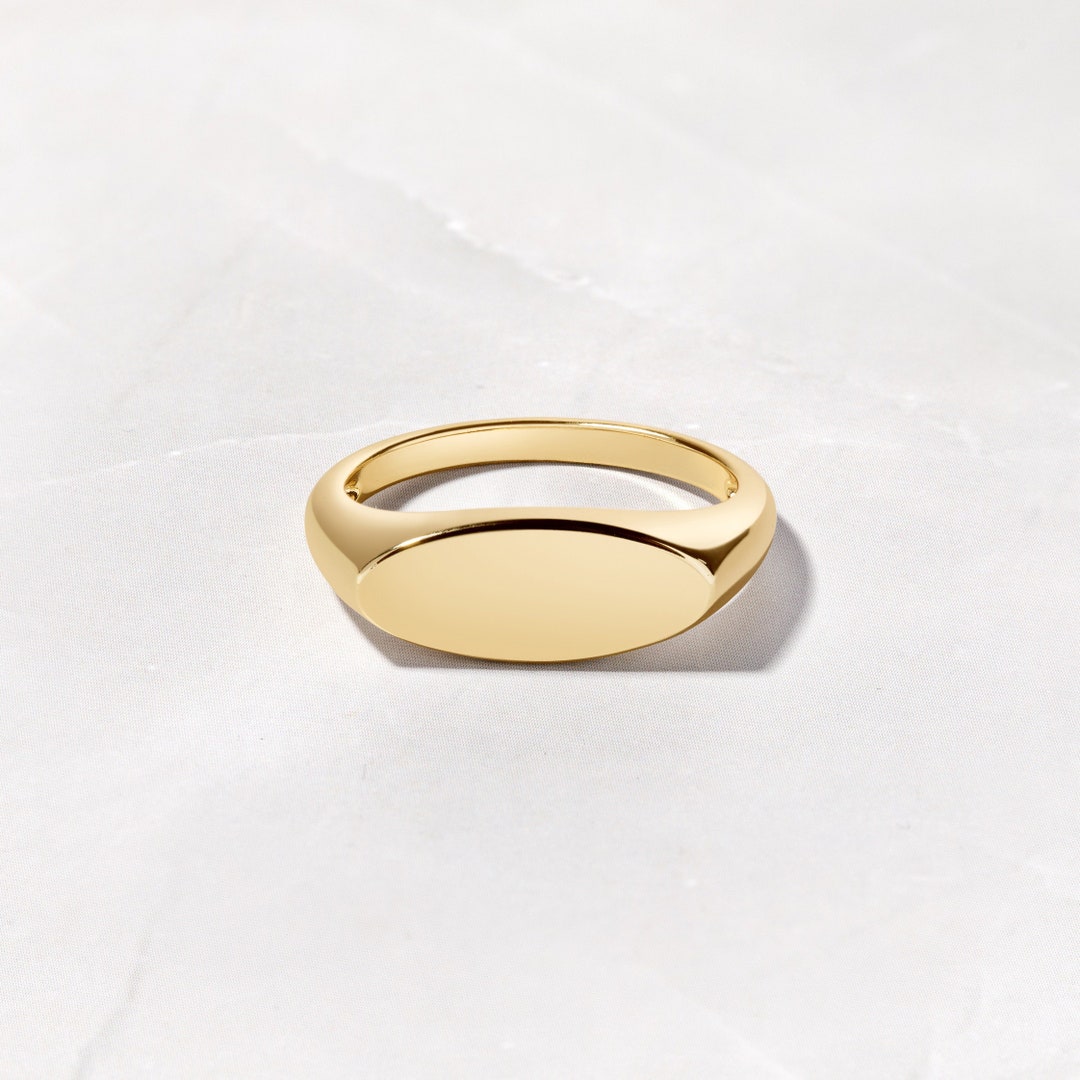 Signet Ring, Gold Signet Ring, Silver Signet Ring, Custom Signet Ring ...