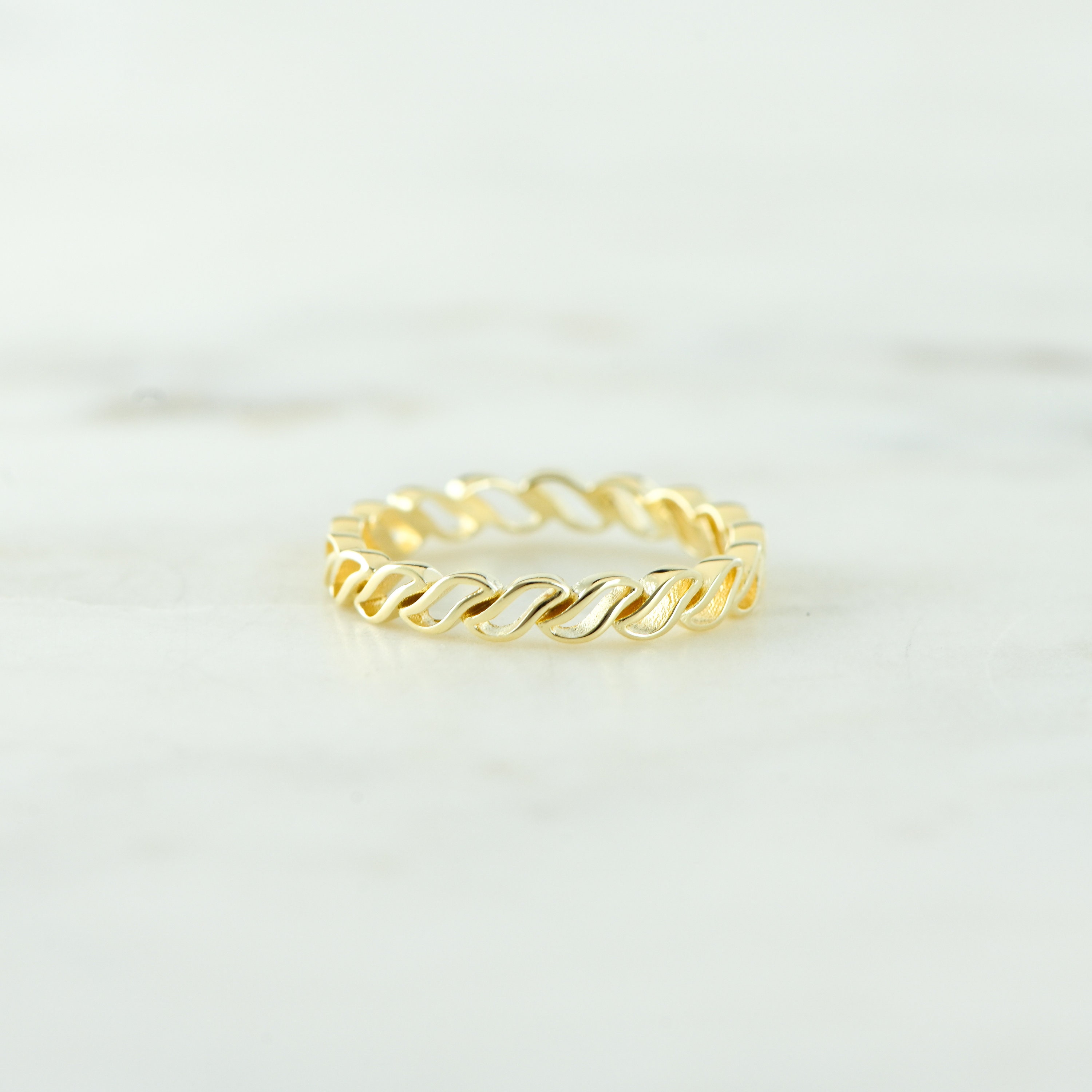 Dainty Stacking Ring Gold Minimalist Ring Simple Diamond | Etsy