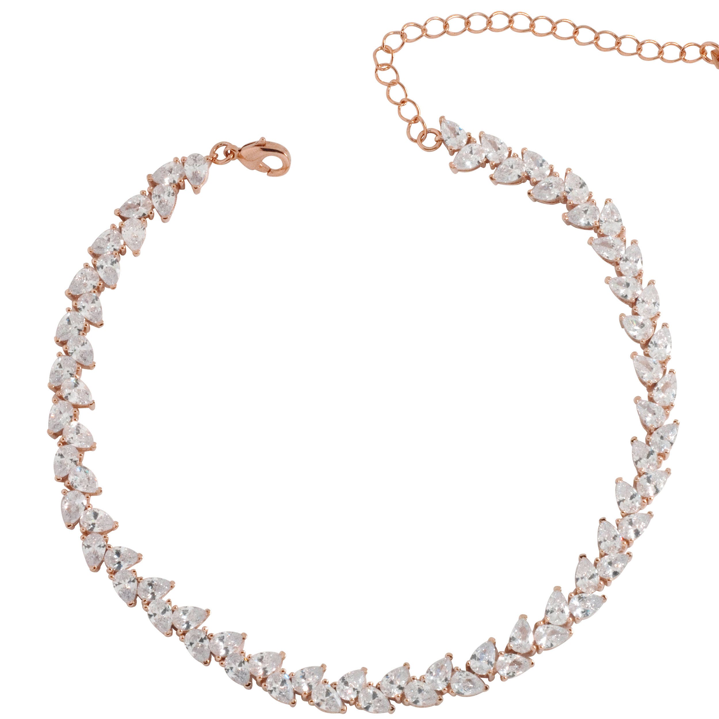 Diamond Choker CZ Choker Fancy Choker Necklace Prom Jewelry | Etsy