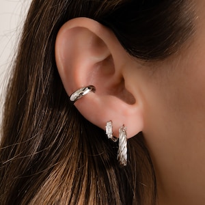 Thick Plain Ear Cuff, Chunky Ear Cuff, Gold Ear Cuff, No Piercing ...