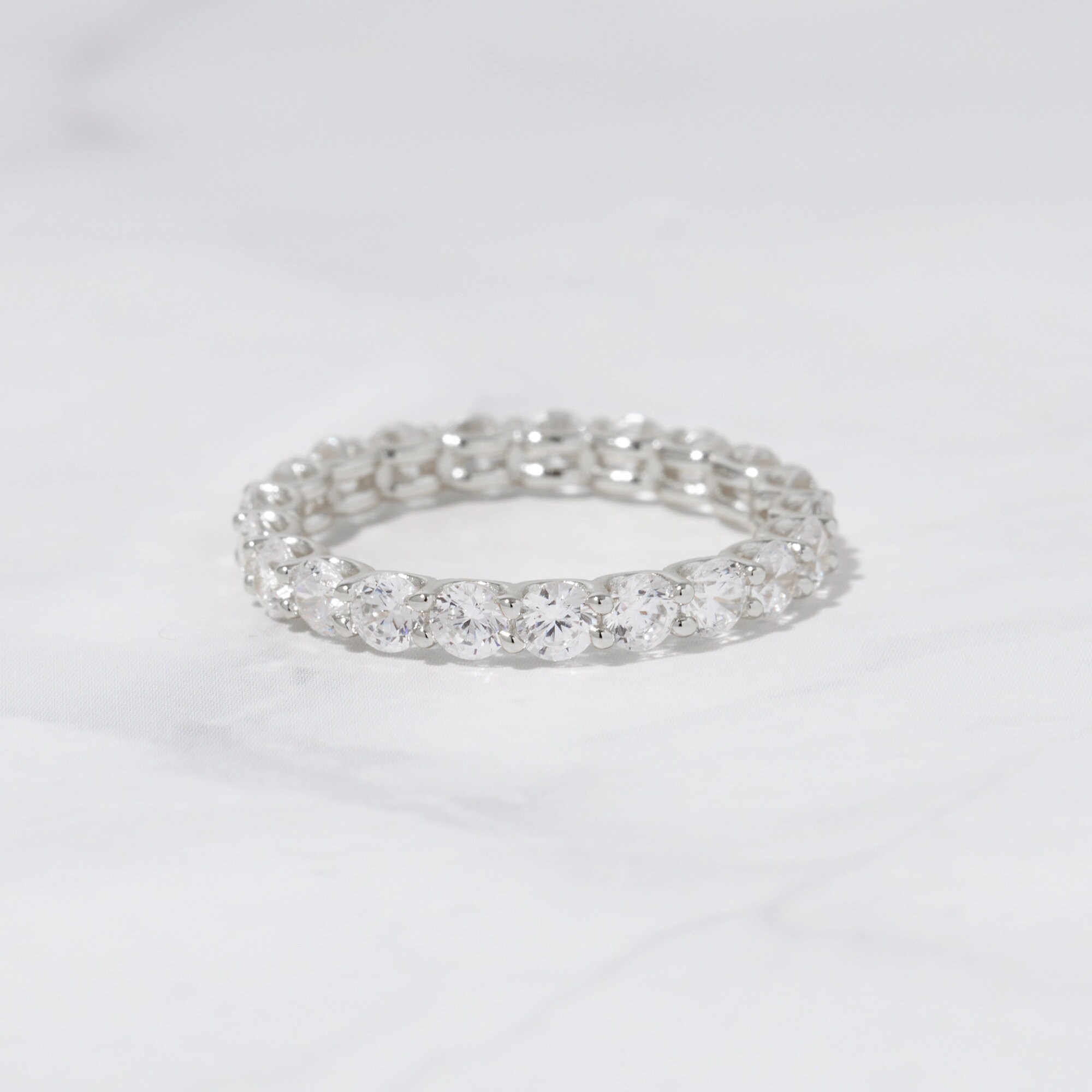 Eternity Band Stacking Ring Diamond Band Wedding Band - Etsy