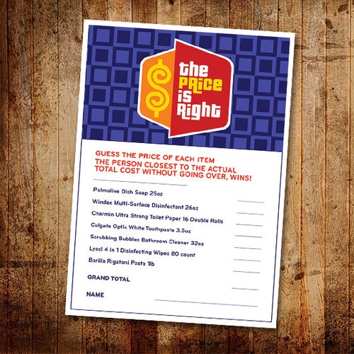 The Price is Right Printable Poster Party Props - Etsy